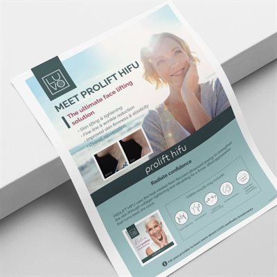 PROLIFT HIFU Poster Double Sided - Bilingual